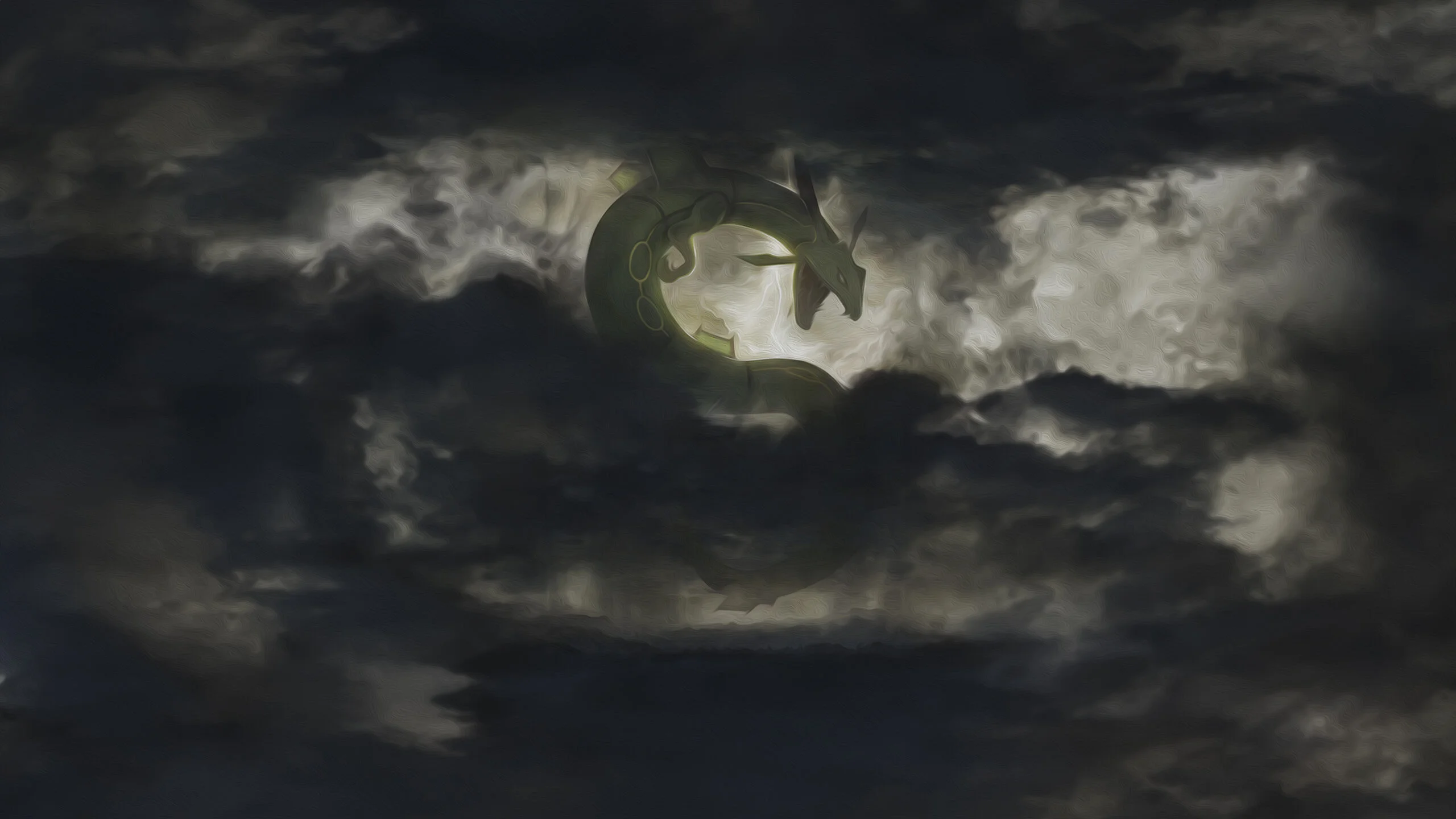 Pokemon Rayquaza Desktop Wallpaper